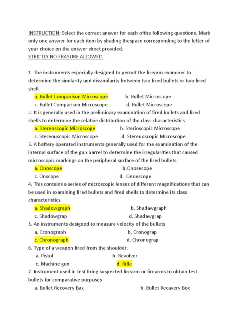Ballistic Questions | PDF | Cartridge (Firearms) | Gun Barrel