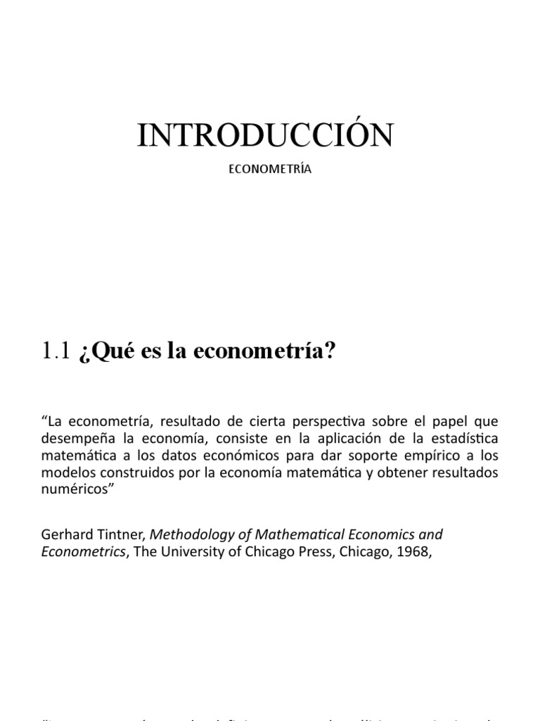 INTRODUCCIÓN Gujarati | PDF | Econometría | Teoría