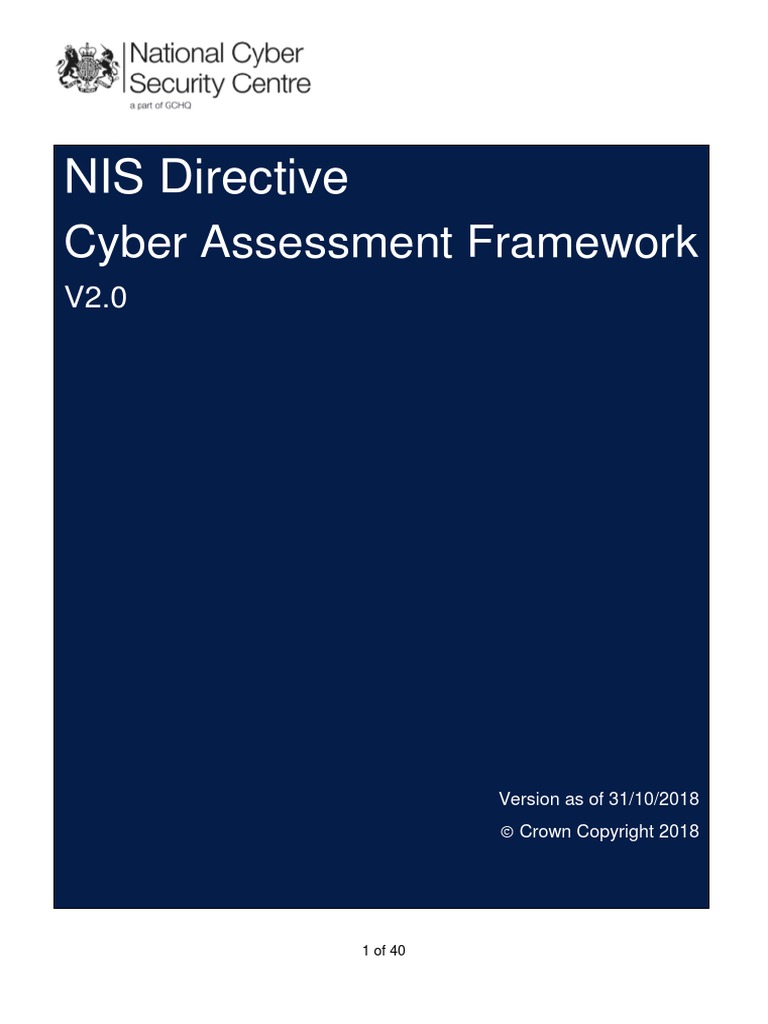 NCSC Caf 2 | PDF | Computer Network | Risk