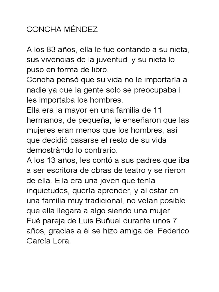 Concha Méndez | PDF