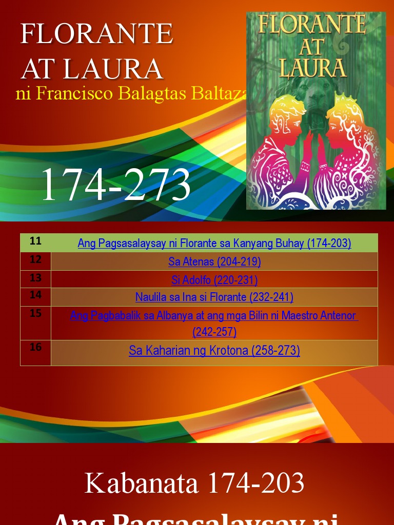 Florante at Laura (Saknong 174-273) | PDF