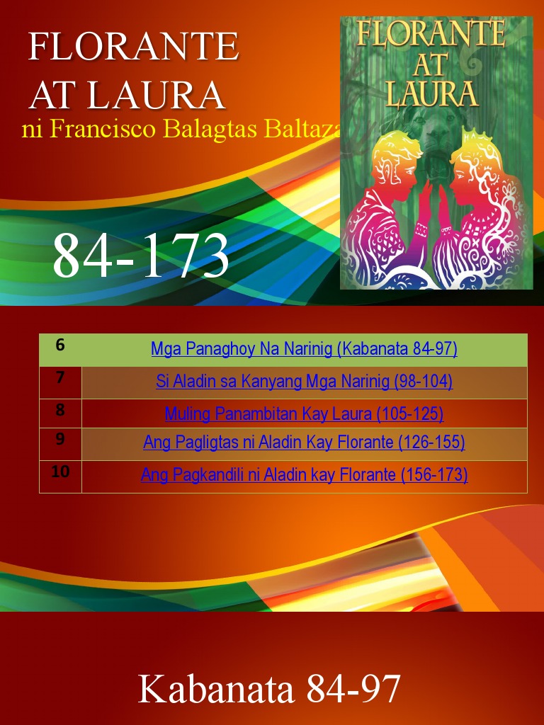 Florante at Laura (Saknong 84-173) | PDF Florante at Laura (Saknong 84-173) | PDF