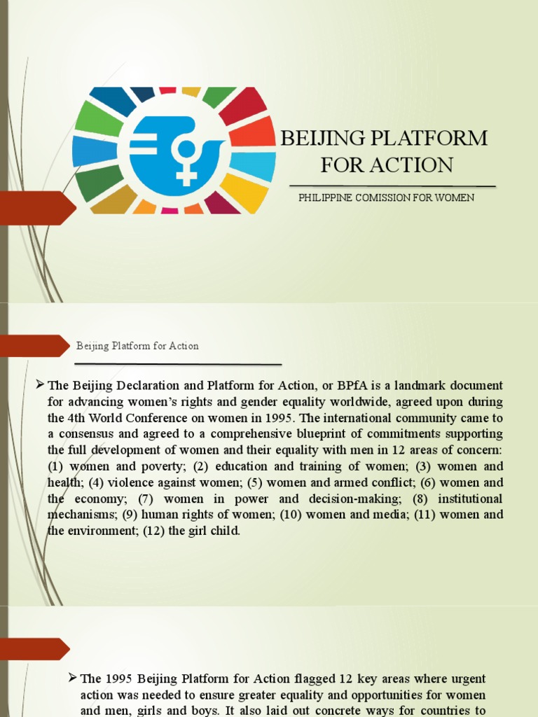 Beijing Platform For Action: Philippine Comission For Women | PDF ...