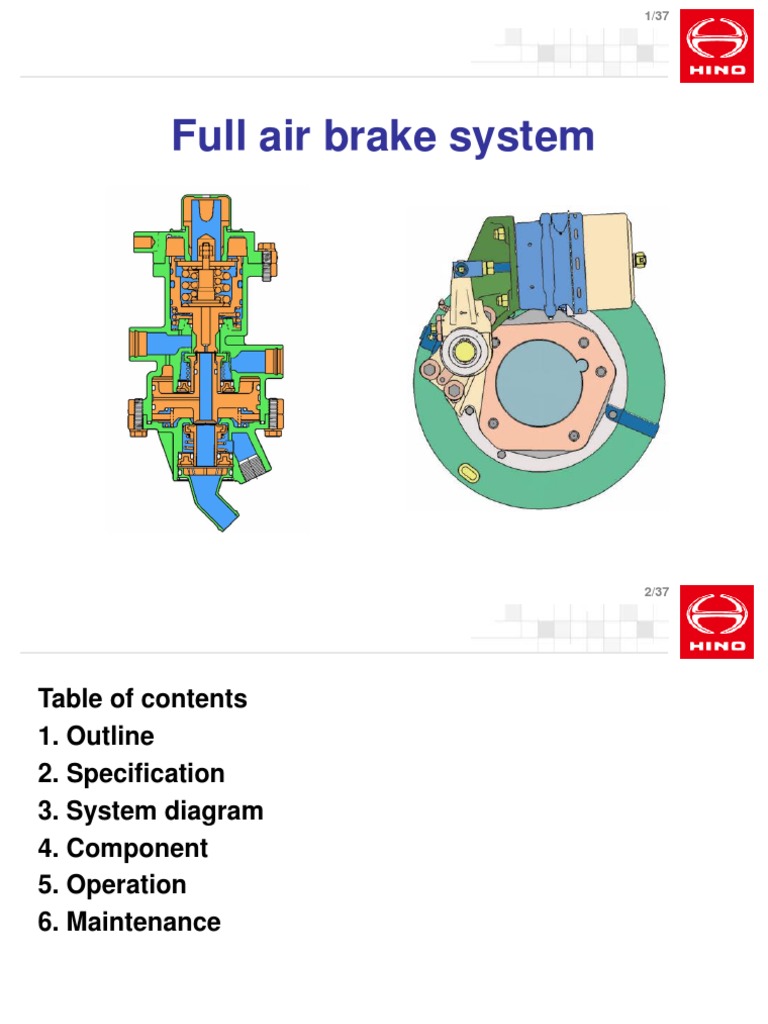 Full Air Brake System | PDF | Valve | Mechanical Engineering