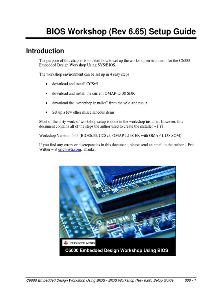 BIOS Instructor Setup Rev 6 65 | Download Free PDF | Bios | Computer File