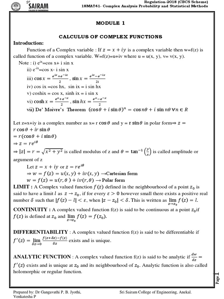 Analyzing the Necessary Conditions for Analytic Functions: Cauchy ...
