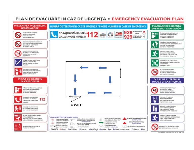 Plan de Evacuare | PDF