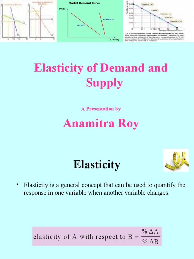 Elasticityof Demand Suply Pdf Elasticity Economics Price Elasticity Of Demand 