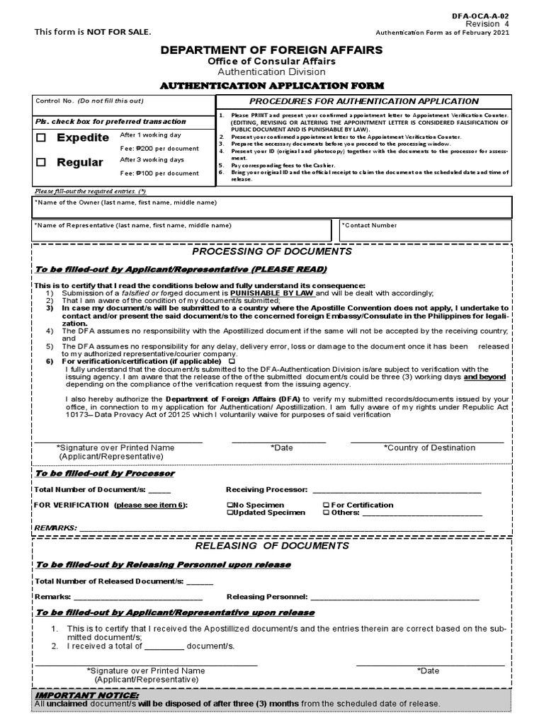 Authentication Form 2023 | PDF | Identity Document | Notary Public