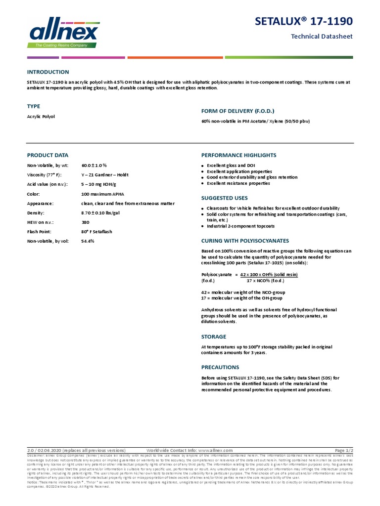 Setalux-17-1190 en A4 | PDF | Intellectual Property | Trademark