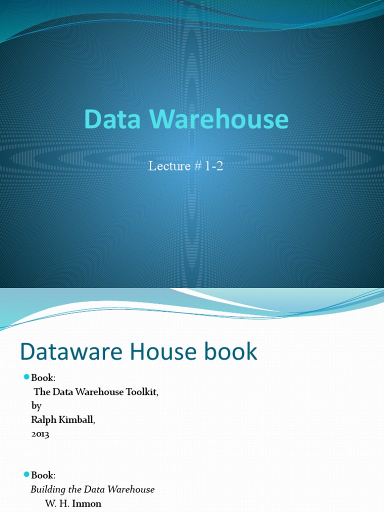 Lecture 1 Pdf Data Warehouse Databases 
