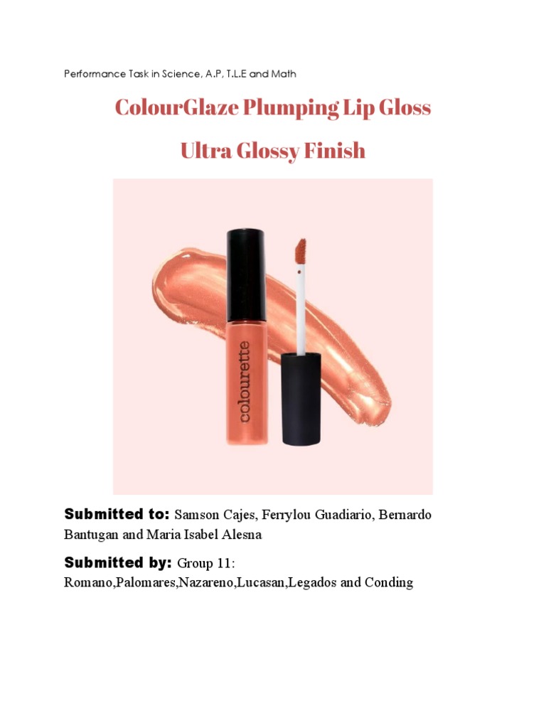Lip Gloss PT 1 | PDF | Titanium Dioxide | Volume