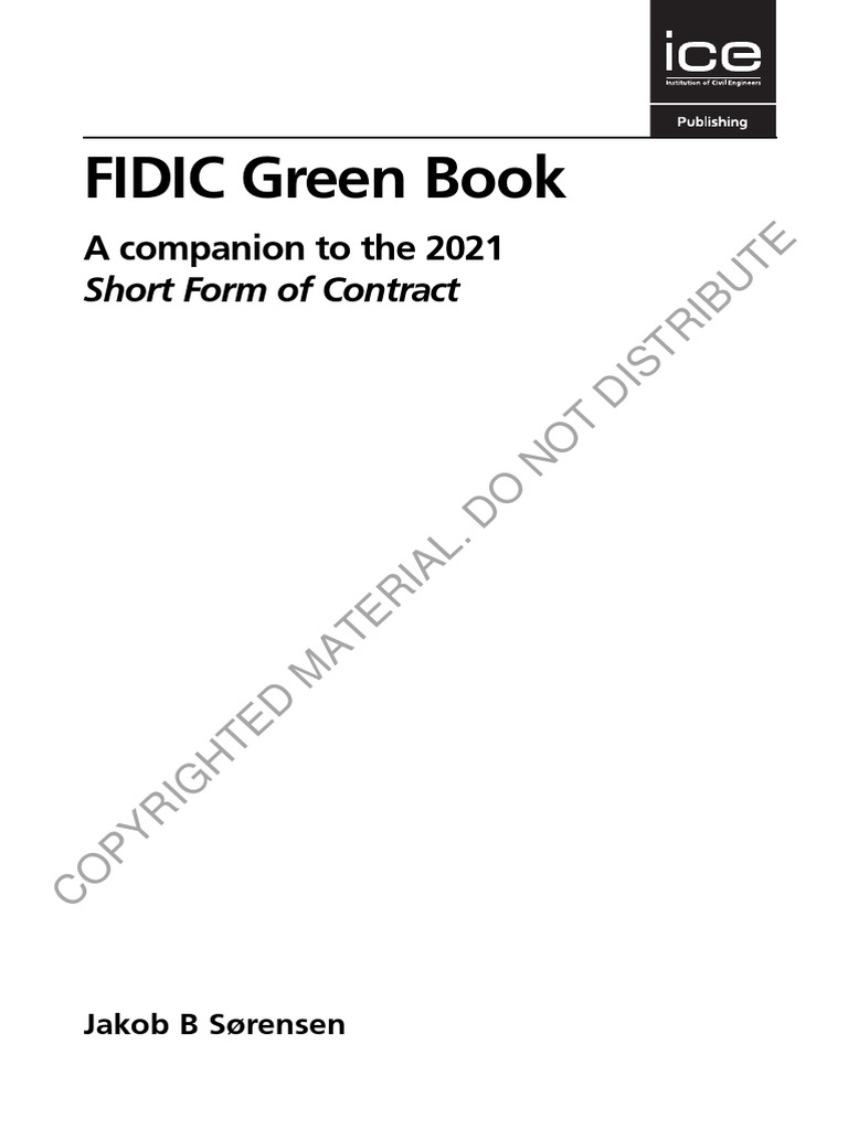 Fidic Green Book | Download Free PDF | Employment | Economies