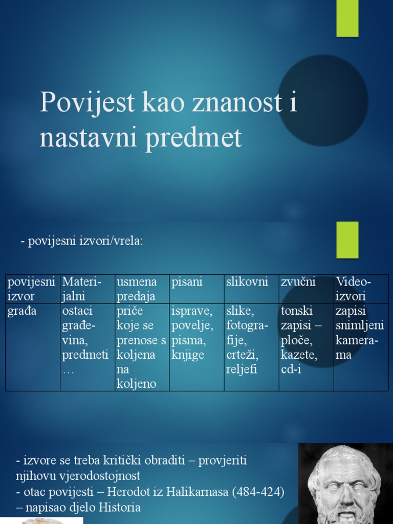 Povijest Kao Znanost I Nastavni Predmet | PDF