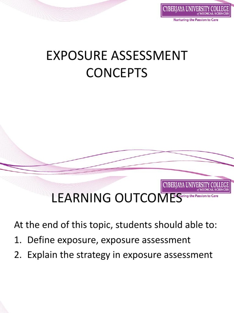 Exposure Assessment Concepts Explained | PDF | Risk | Labor Relations