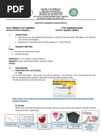 Grade 6 Detailed Art Lesson Plan | PDF | Shape | Color