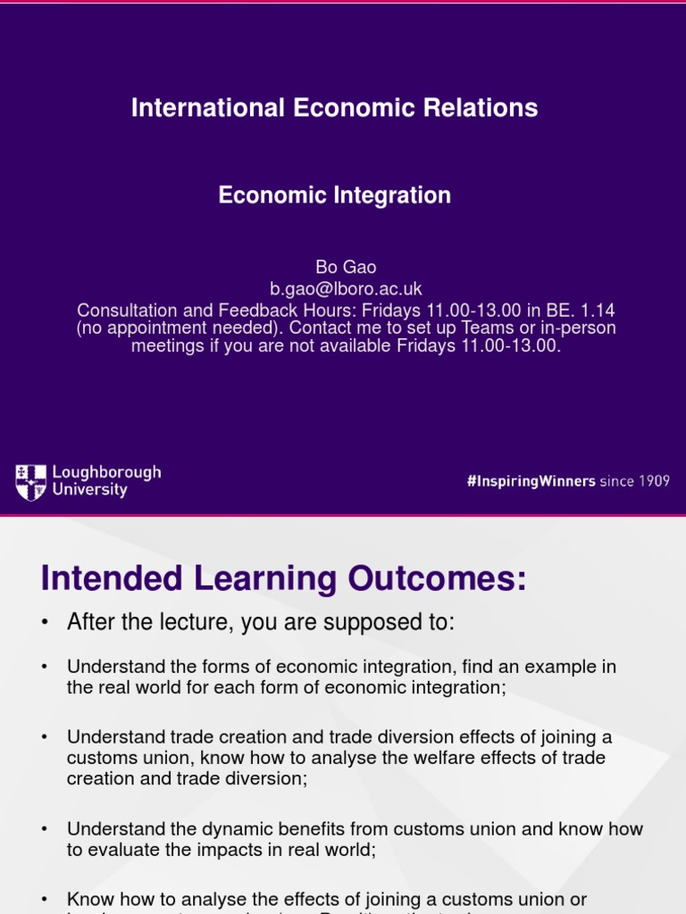 Economic Integration | PDF | Economic Integration | Business Process