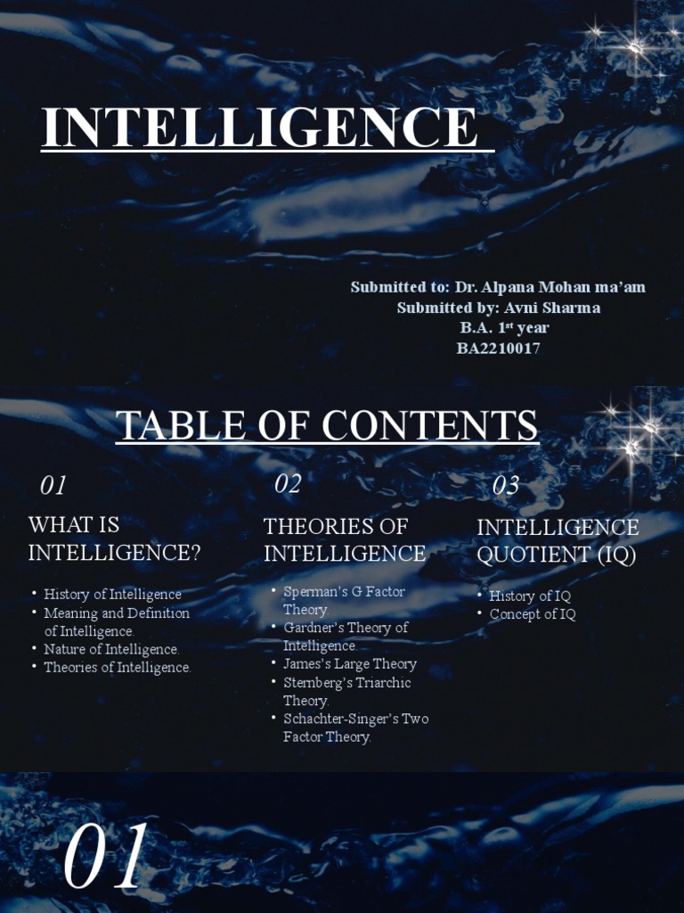 Understanding Intelligence: A Comprehensive Review of Key Theories ...