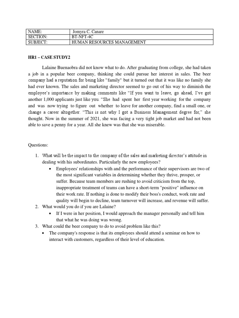Canare Case Study2 | PDF