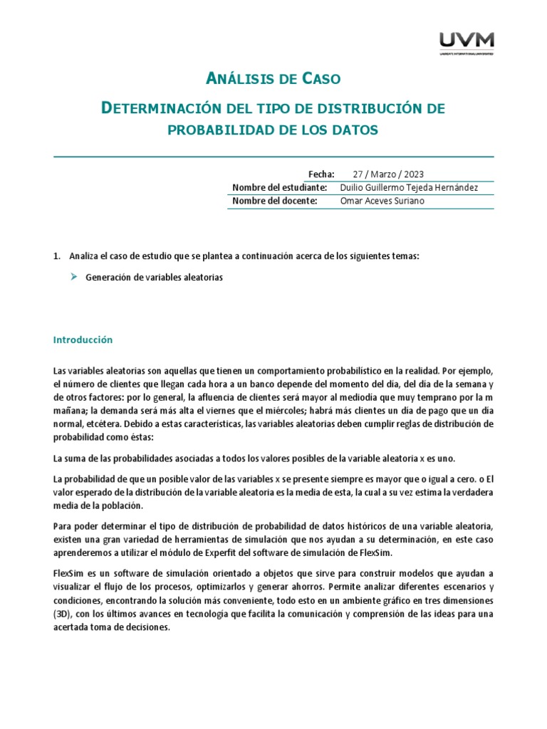 A4 DGTH | PDF | Probabilidad | Simulación