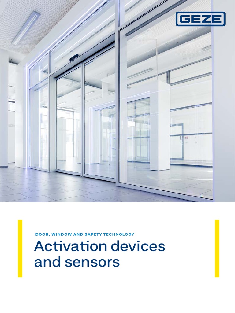 GEZE Activation Devices Guide | PDF | Switch | Remote Control