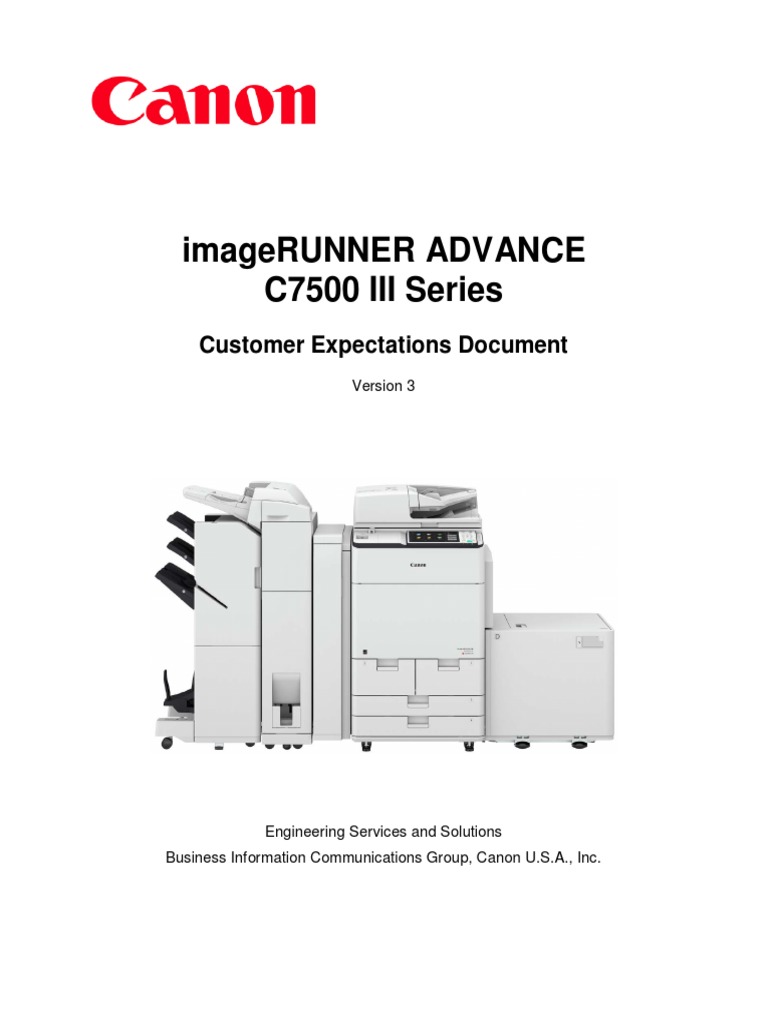 Imagerunner Advance c7500 III Series | PDF | Computer File | Image Scanner