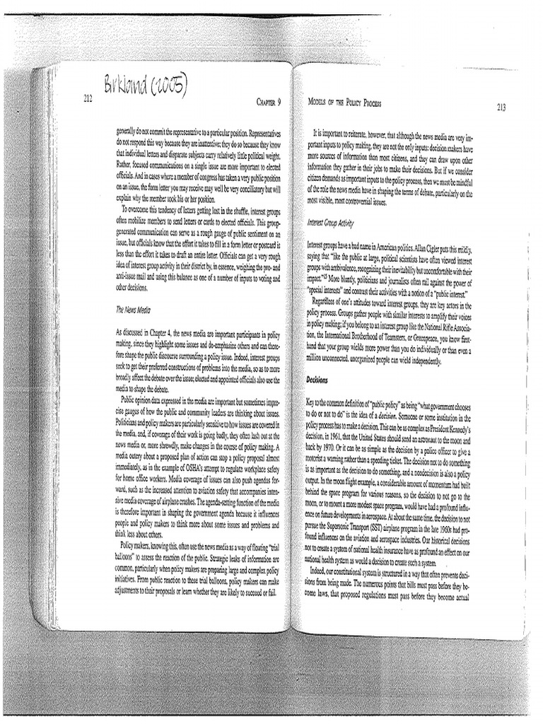 The Public Policy Process | PDF