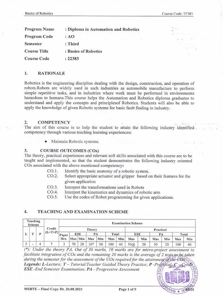 Basics of Robotics | PDF