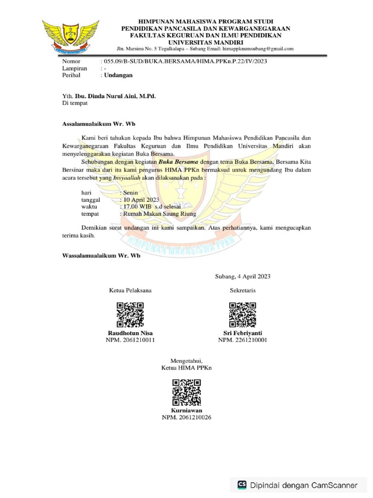 SUD - BUKA BERSAMA Ibu | PDF