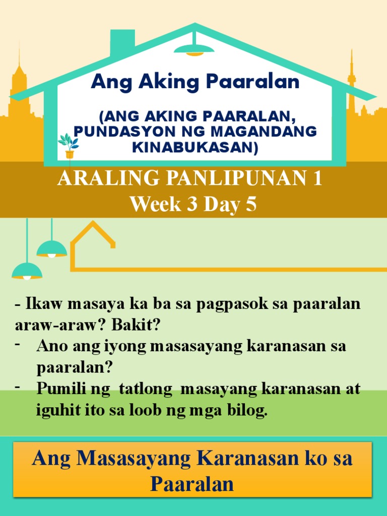 Ang Aking Paaralan QUARTER 3 WEEK 3 | PDF