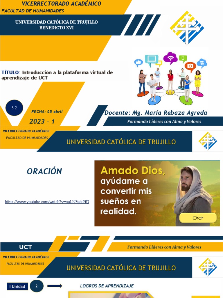 SESION 02 - Introducción A PLATAFORMA VIRTUAL UCT | PDF | Aprendizaje | Comunicación