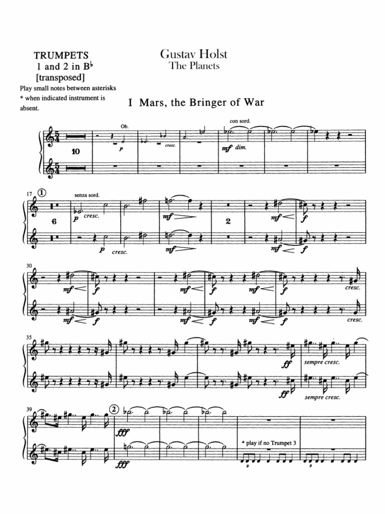 Trompetes 1 e 2 Sib | PDF