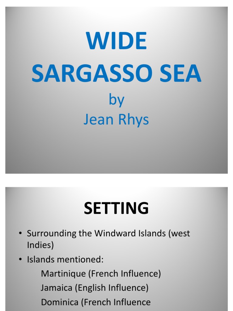 Wide Sargasso Sea-1 | PDF