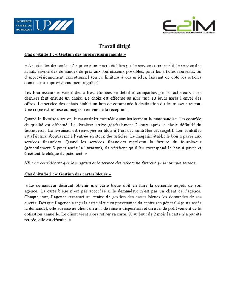 TD1 MCT | PDF | Affaires | Droit