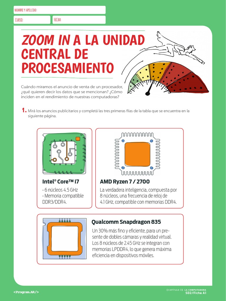 SECUNDARIA 2o-Ciclo CPU | PDF | Microprocesador | Clases de computadoras