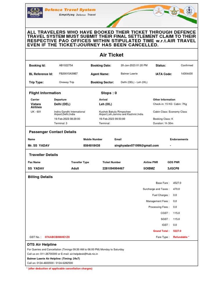 Air 19 Feb | PDF | Identity Document | Transport