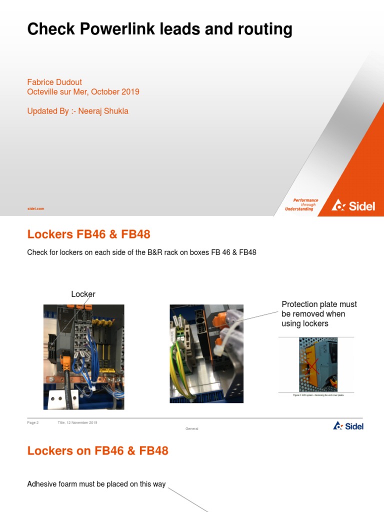 Sidel Check Powerlink Critical Points Updated | PDF | Electrical Wiring ...