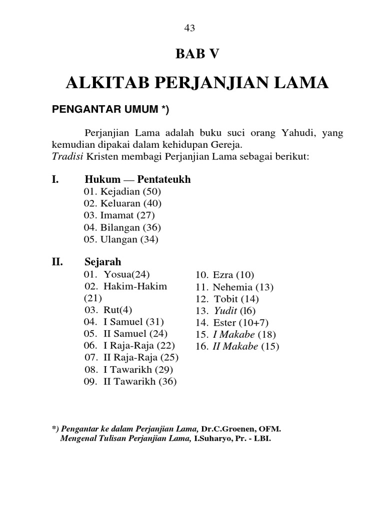 5-Alkitab-Perjanjian-Lama 1 | PDF