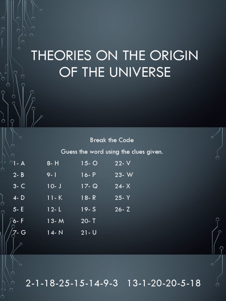 Theories On The Origin of The Universe | PDF | Universe | Big Bang