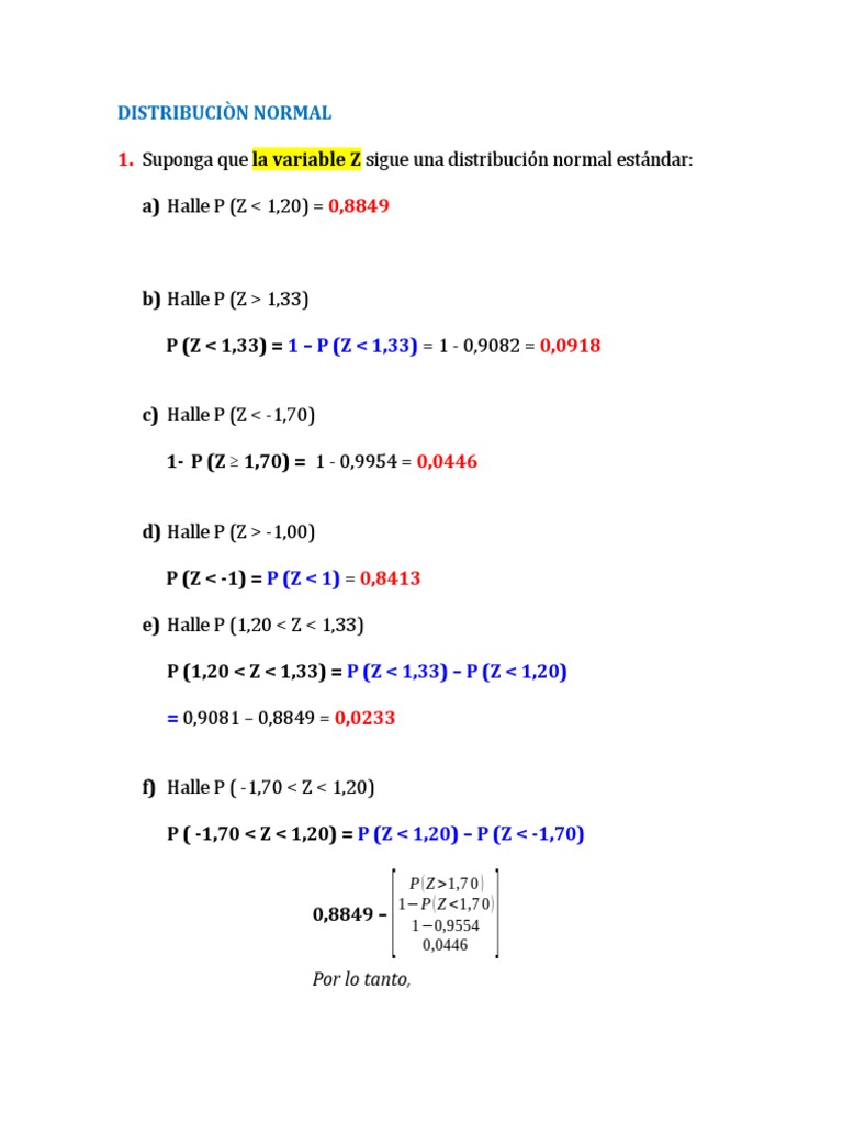 Distribución Normal | PDF