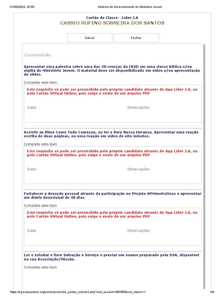 Cartão de Classe - Líder J.A | PDF | Liderança | Internet Cartão de Classe - Líder J.A | PDF | Liderança | Internet
