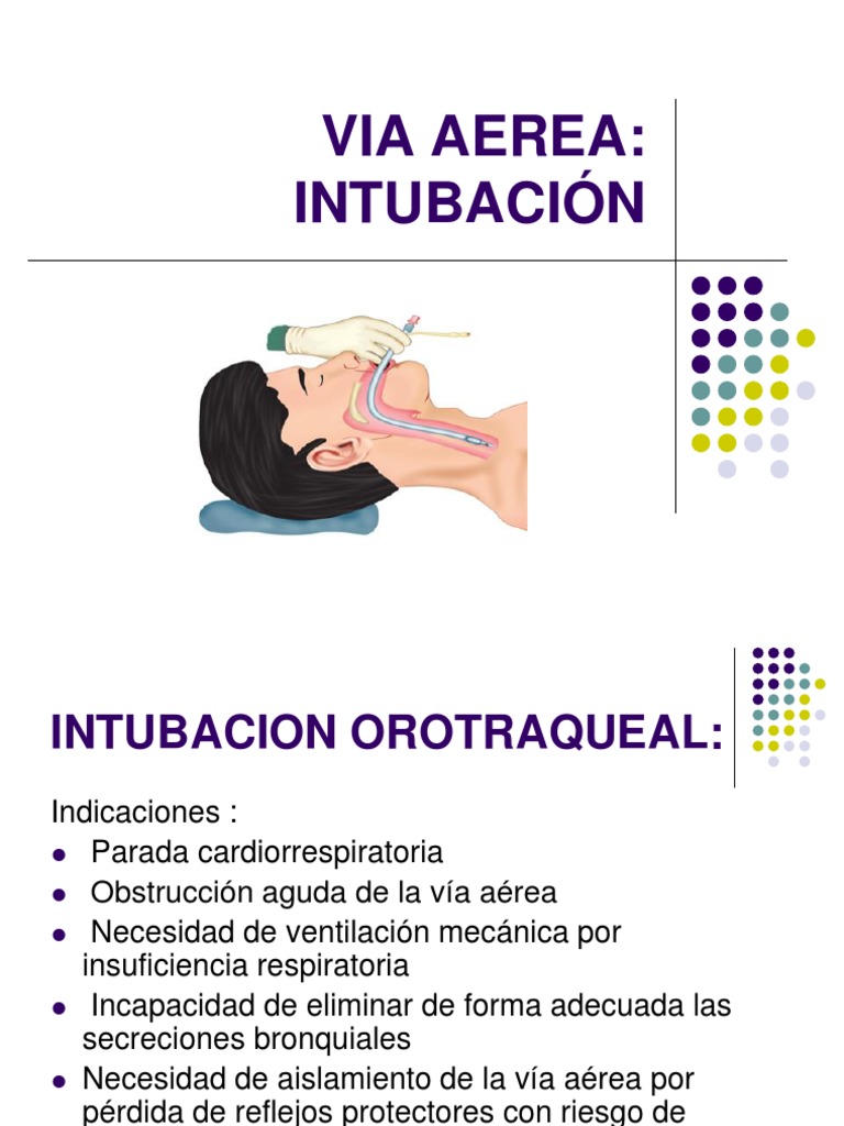 VIA AEREA INTUBACION... | PDF | Medicina CLINICA | Especialidades Medicas