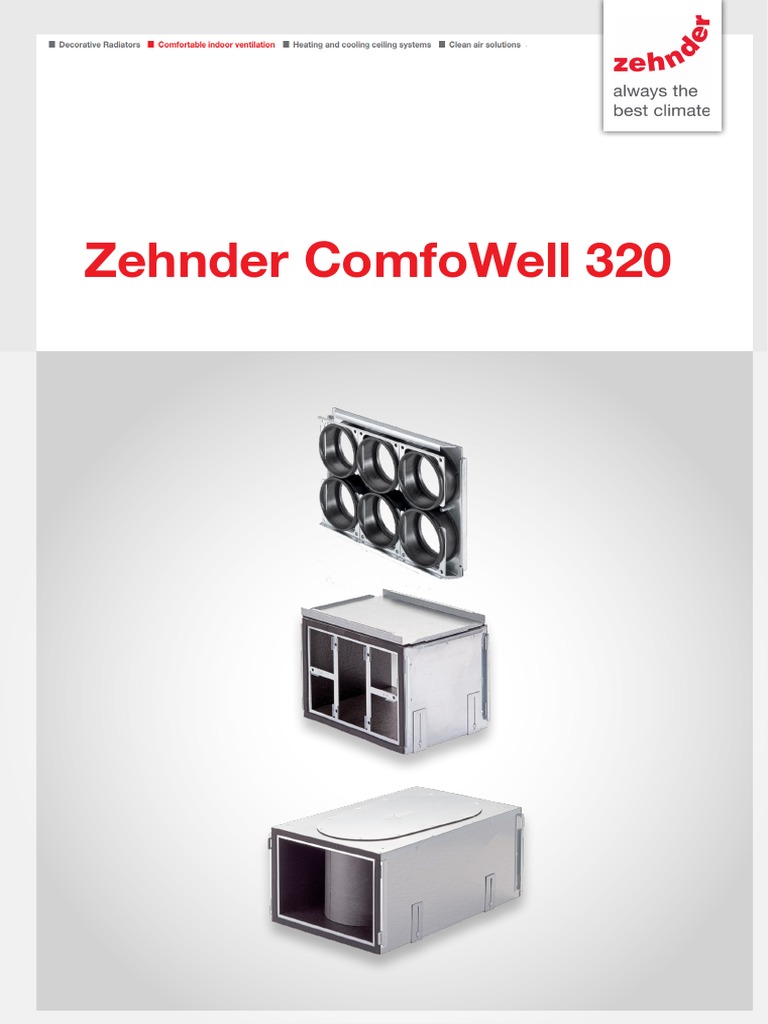 Zehnder Comfowell 320 | PDF | Length | Duct (Flow)