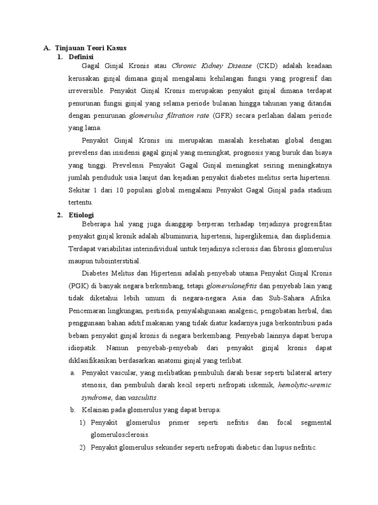 CKD Chronic Cidney Deseases | PDF