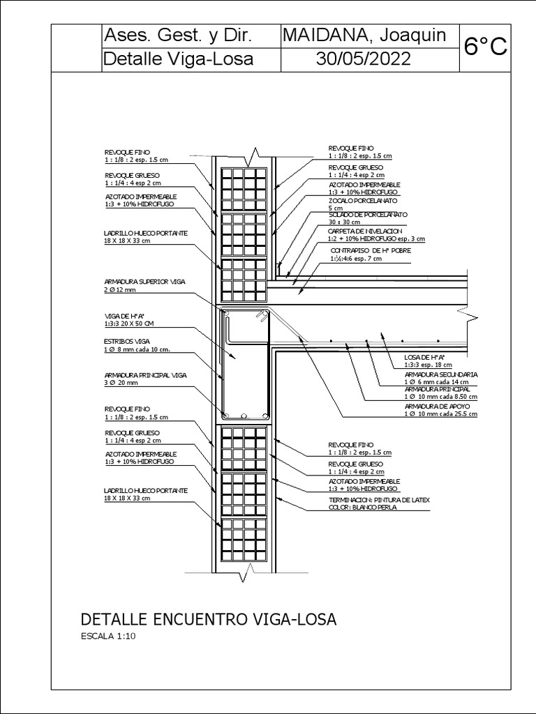 Detalle Constructivo Viga-Losa | PDF | Hogar, jardinería y bricolaje