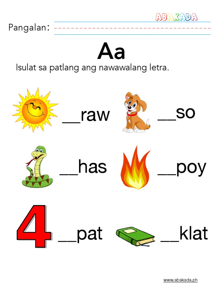 Aworksheet Filipino | PDF