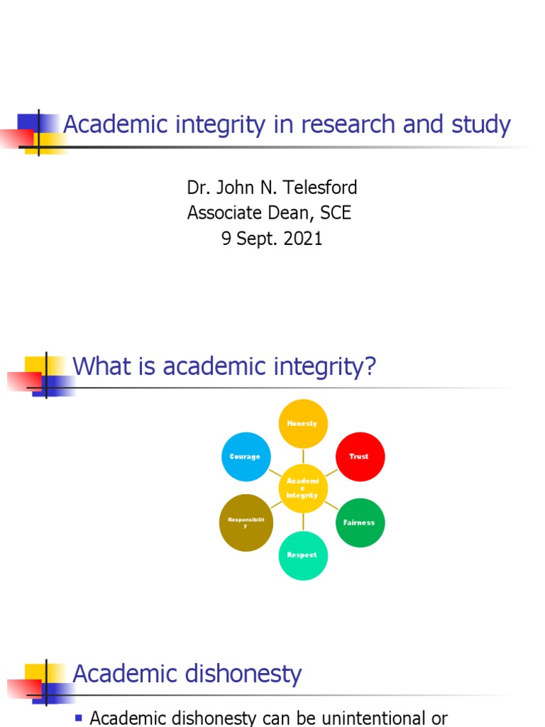 Academic Integrity in Research and Study | PDF | Academic Dishonesty ...
