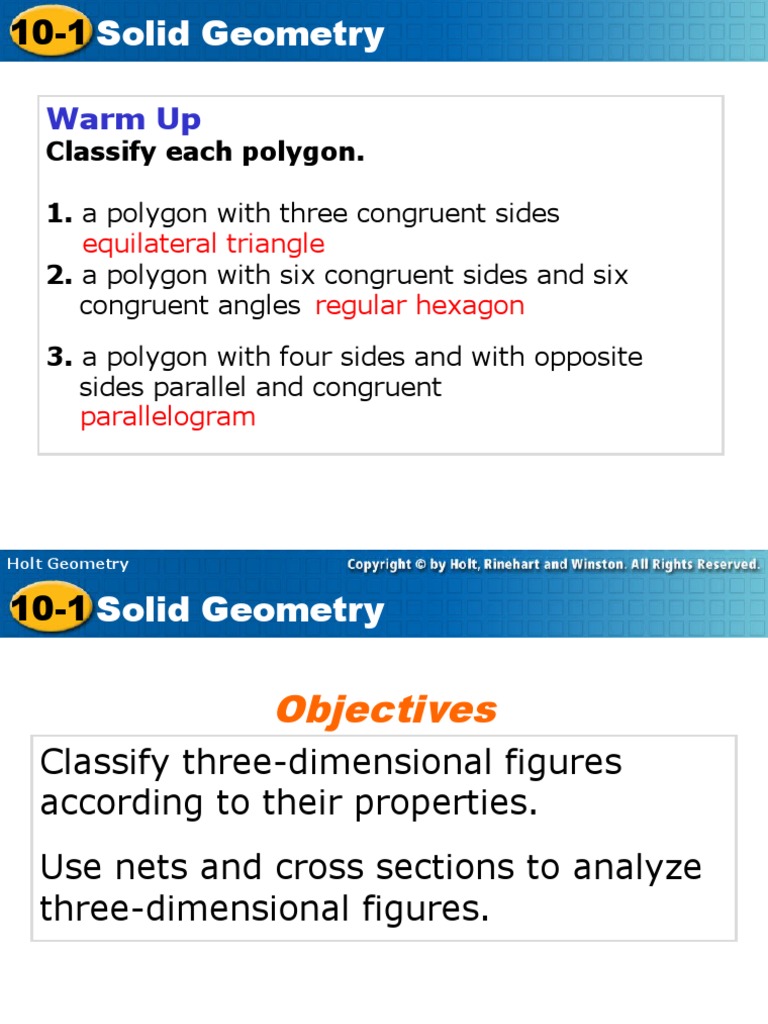 Solid Geometry | Download Free PDF | Polygon | Vertex (Geometry)