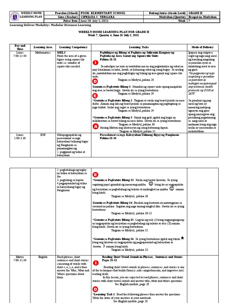 WHLP Q4 Week 7 | PDF