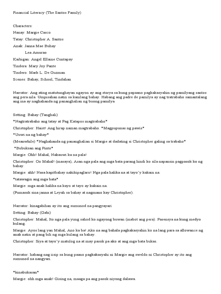 Financial Literacy | PDF